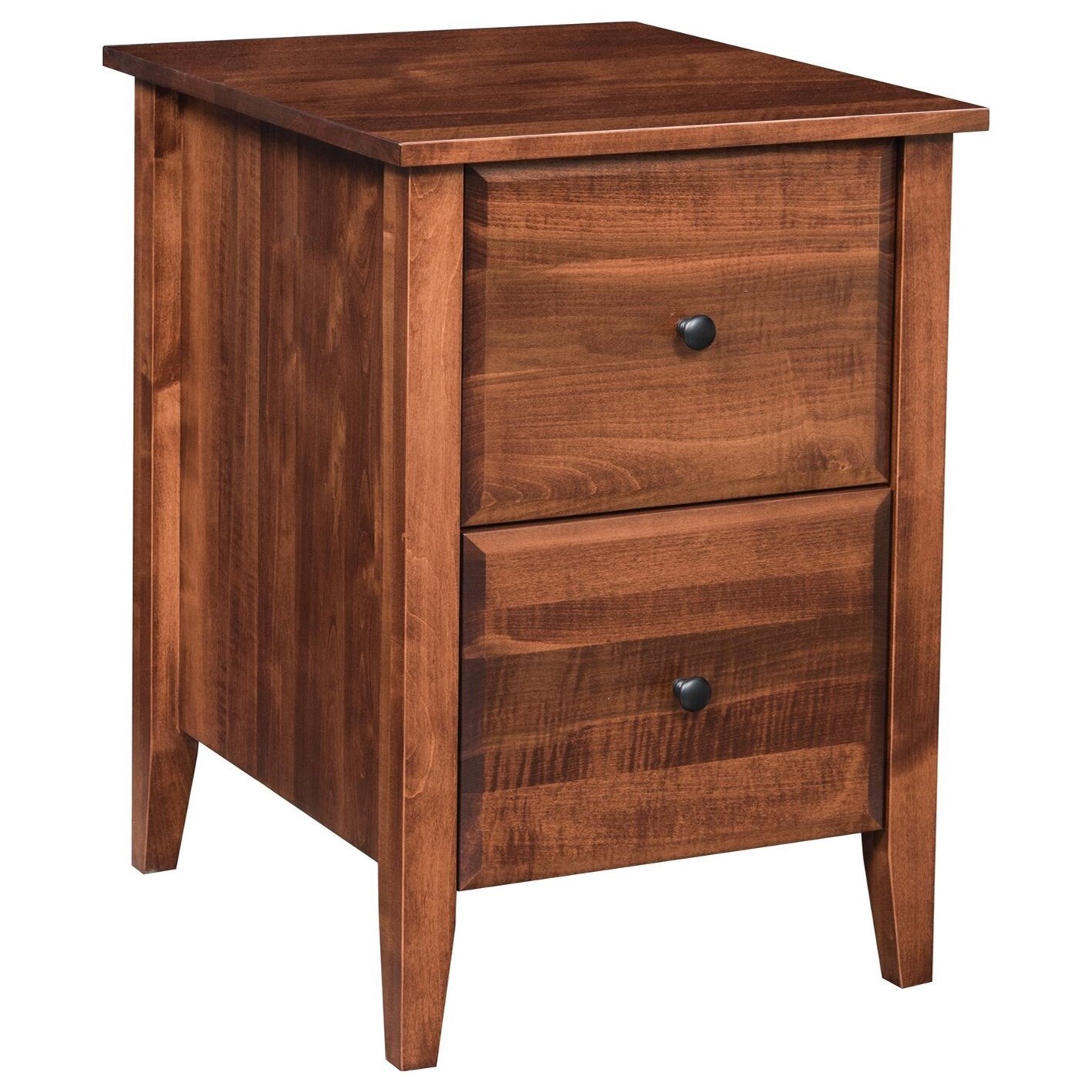 Maple Hill Woodworking Linwood LW 7230 Customizable 2 Drawer Solid Wood File Cabinet Wayside Furniture Mattress File Cabinets